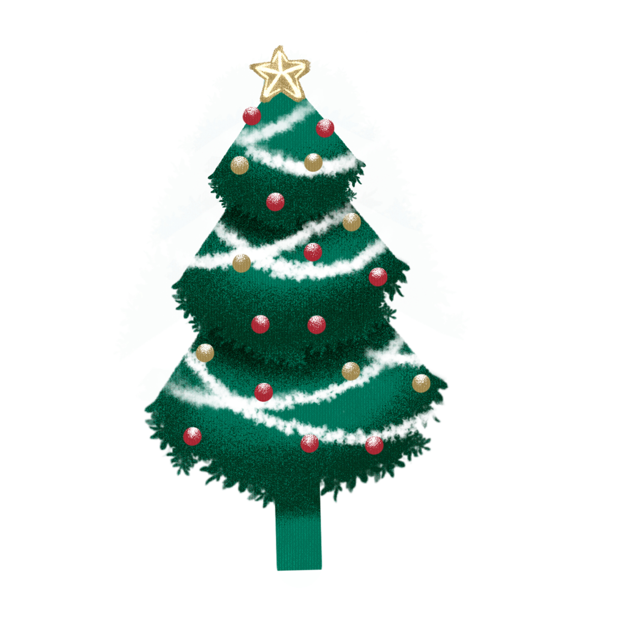 クリスマスツリー イラスト素材メイキング動画 | トネリコ＠舎人子の木 | OFUSE (オフセ)