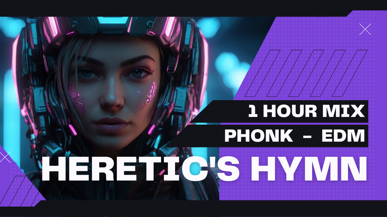 🎧🌃脳汁ドバドバ警報🚨サイバーパンクPhonk EDM「Heretic's Hymn」で未来を切り裂け！💥 | Kamechan's BGM | OFUSE (オフセ)