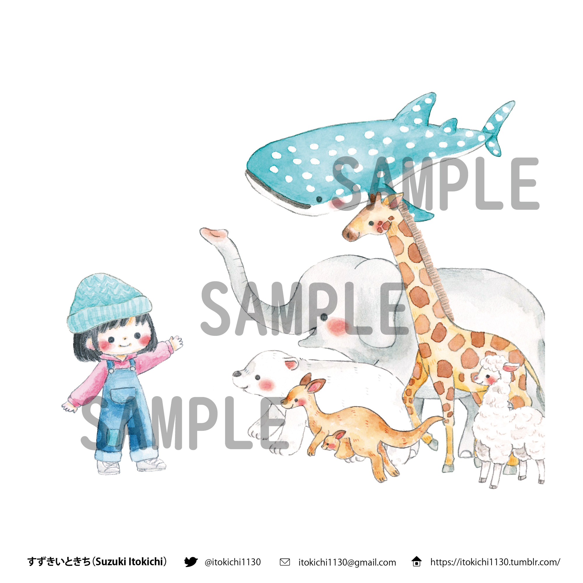 【WORKS】個人様ご依頼HP用ヘッダーイラスト制作 | すずきいときち/イラストレーター | OFUSE (オフセ)